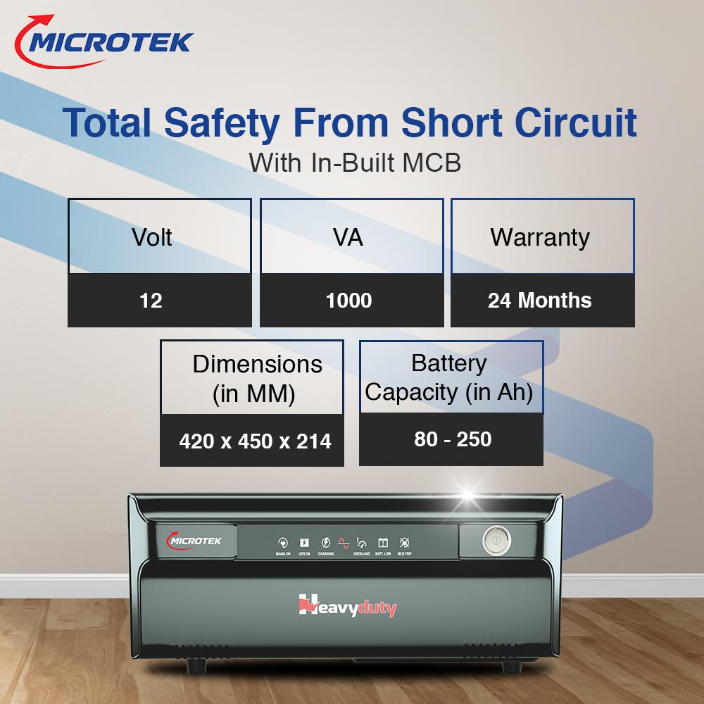 Buy Heavy Duty UPS 1550 V-Turbo |No.1 brand Microtek