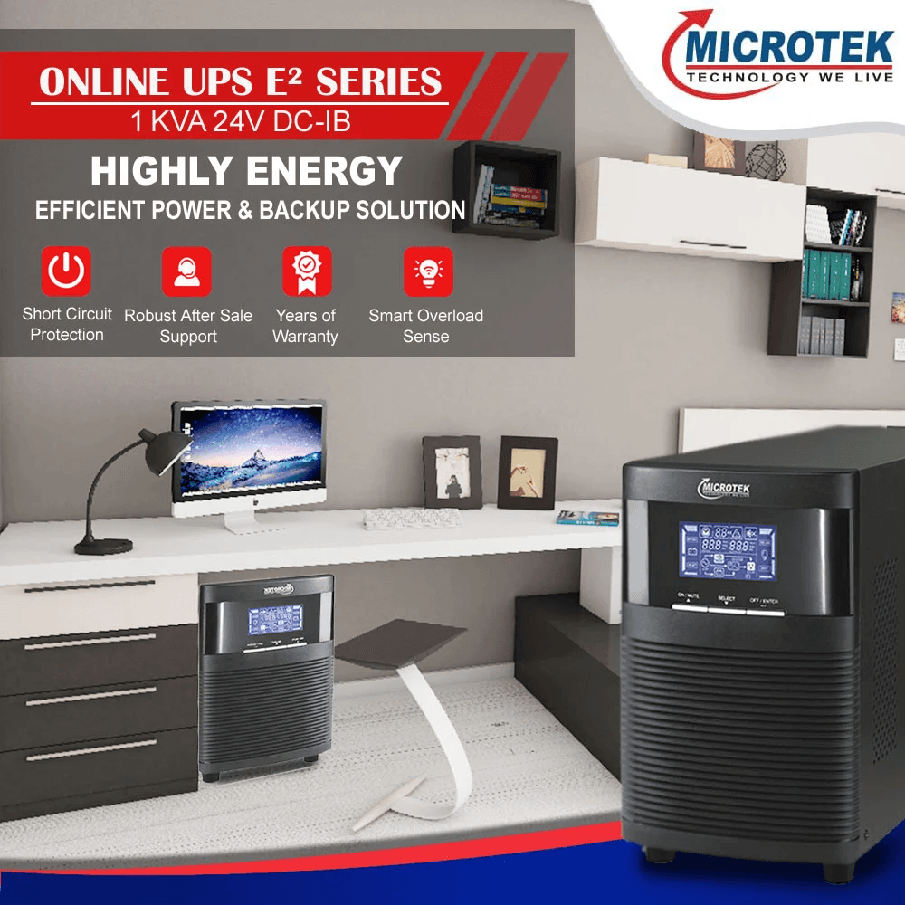 Buy Now Online UPS E2 1kVA | Microtek