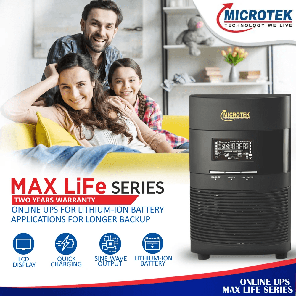 Buy Online UPS Max Life 2kVA | Microtek