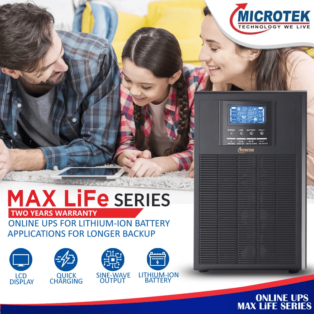 Best Online UPS Max Life 5kVA | Microtek